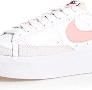 Nike W Blazer Low Platform Shoes White Pink Glaze Size 8