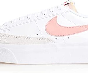 Nike W Blazer Low Platform Shoes White Pink Glaze Size 8