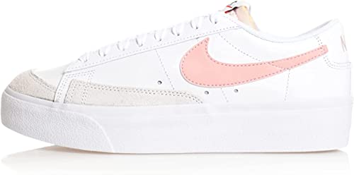 Nike W Blazer Low Platform Shoes White Pink Glaze Size 8