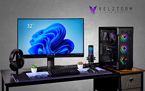 Velztorm Ferrux Gaming & Entertainment Desktop PC (AMD Ryzen 9-5900X 12-Core, GeForce RTX 3080, 128GB RAM, 8TB PCIe SSD, USB 3.2, HDMI, Display Port, Win 10 Pro)