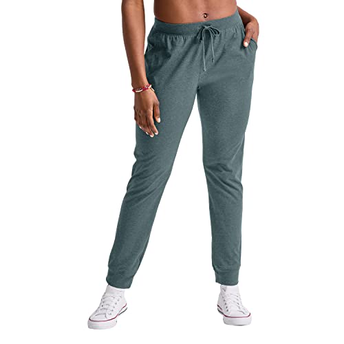 Hanes Originals Tri-Blend Joggers, Sweatpants with Pockets for Women, 29" Inseam, Cactus PE Heather, Medium