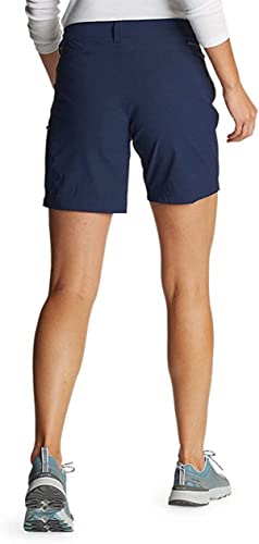 Eddie Bauer Women's UPF 50+ Stretch Rainier Short (as1, Numeric, Numeric_6, Regular, Regular, Medium Indigo, 6)