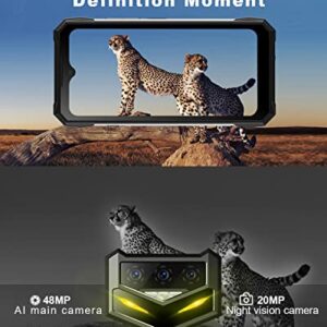 DOOGEE S89 PRO Rugged Smartphone(2022), 12000mAh Massive Battery Android 12 Rugged Phone Unlocked, 65W Fast Charging, 8GB+256GB IP68 Waterproof Cellphone, Night Vision, Breathing Light, NFC, Dual 4G