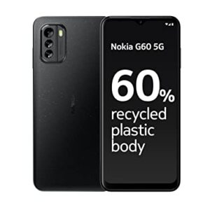 Nokia G60 5G Dual-SIM 64GB ROM + 4GB RAM (GSM only | No CDMA) Factory Unlocked 5G Smartphone (Black) - International Version