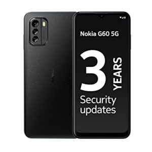 Nokia G60 5G Dual-SIM 64GB ROM + 4GB RAM (GSM only | No CDMA) Factory Unlocked 5G Smartphone (Black) - International Version