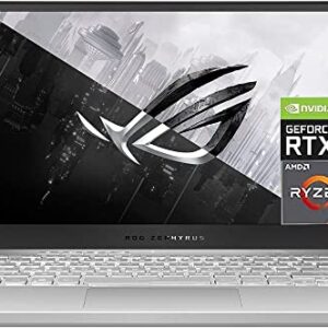 ASUS ROG Zephyrus Gaming Laptop 2022 Newest, 17.3 inch FHD 144Hz, AMD Ryzen 9 5800HS, 40GB RAM, 1TB SSD, NVIDIA GeForce RTX 3060, Backlit Keyboard, WiFi 6, Windows 11 Home, Bundle with JAWFOAL