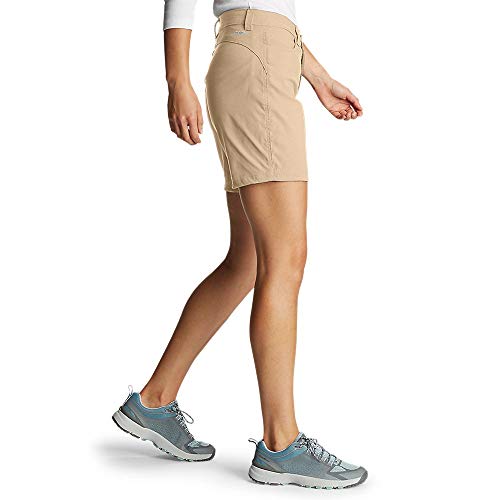 Eddie Bauer Women's Rainier Shorts, Light Khaki, 14, Hiking Shorts