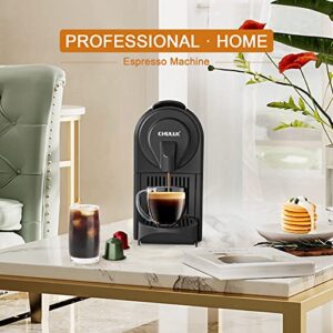 CHULUX 1400W Espresso Machine for Nespresso Capsules: Espresso and Lungo Cups, One Cup Premium Italian 20 Bar ODE Pump Espresso Maker - Perfect for Office & Coffee Lovers