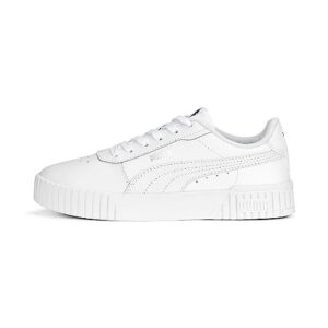 PUMA Women's Carina 2.0 Sneaker, White White Silver, 9