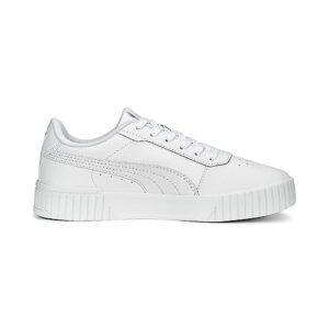 PUMA Women's Carina 2.0 Sneaker, White White Silver, 9