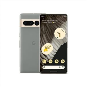 google pixel 7 pro - 5g android phone - unlocked smartphone with telephoto/wide angle lens, and 24-hour battery - 512gb - hazel