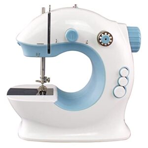 mini sewing machines for kids and beginners, portable and lightweight, 2 speeds double thread, marig fhsm-213