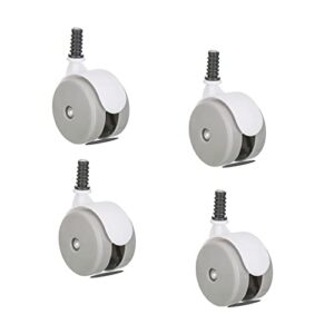 baby walker wheels replacement, set of 4, baby walker accessories, plastic wheels casters, universal wheels (grey), 10mm