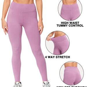 Natural Feelings High Waisted Leggings for Women Pack Ultra Soft Stretch Opaque Slim Yoga Pants