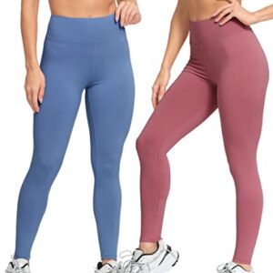 Natural Feelings High Waisted Leggings for Women Pack Ultra Soft Stretch Opaque Slim Yoga Pants