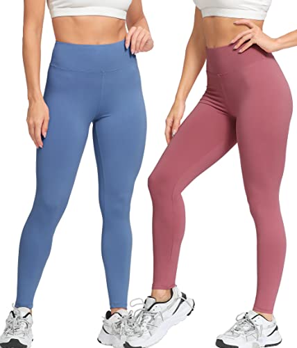 Natural Feelings High Waisted Leggings for Women Pack Ultra Soft Stretch Opaque Slim Yoga Pants