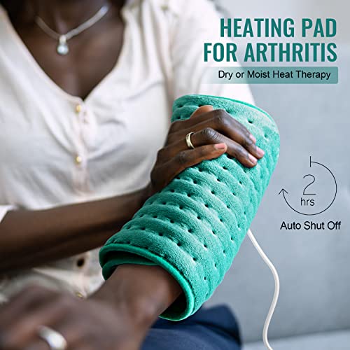 Heating Pad for Back Neck Shoulder Pain Relief, Gifts for Women, Men, Mom, Dad, Christmas, Mothers Day, Fathers Day, Electric Heating Pads with Auto Shut Off & 6 Heat Settings, Moist Dry Heat Options