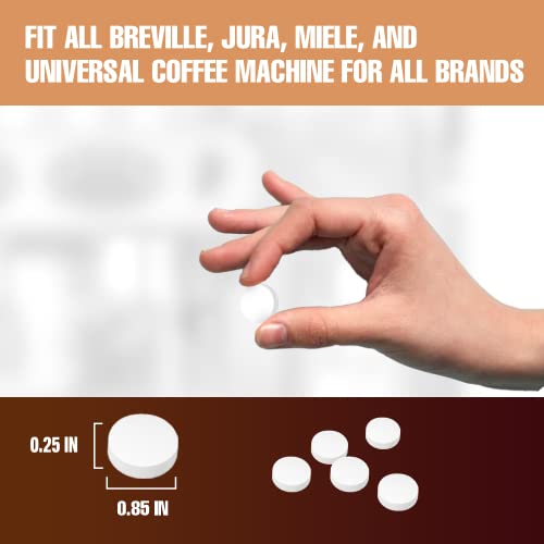 CleanHike Espresso Machine Cleaning Tablets - (54 Tabs, 3 Boxes) For Breville, Jura, Miele, and Universal Coffee Machine for All Brands - Heavy Duty Professional Coffee Grease and Residue Cleaner for Baristas