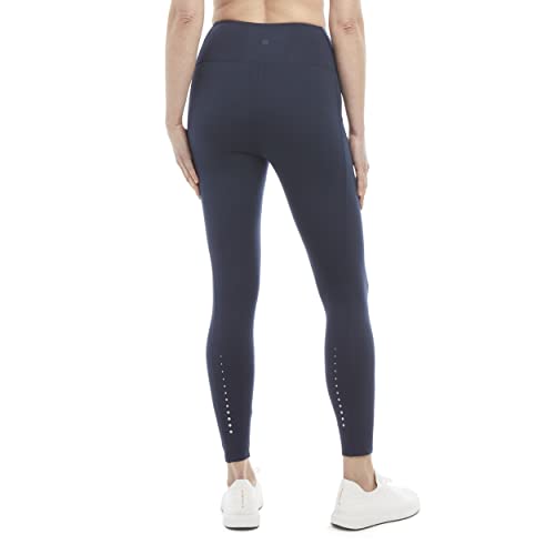 Danskin Women's Pacesetter 7/8 Legging, Neo Navy, Medium