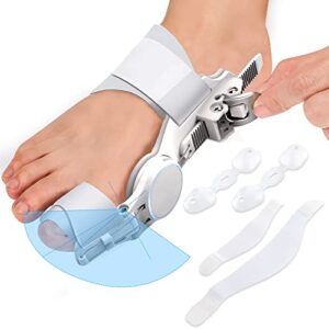 donnetty bunion corrector for women & men, orthopedic toe straightener, adjustable splint bunion pads day night support with toe separator for bunion relief