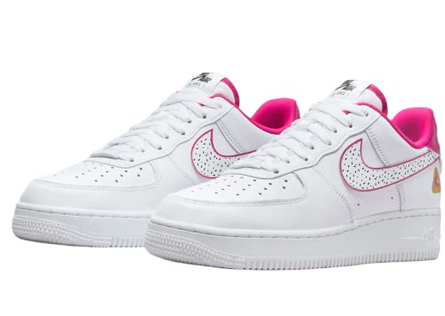 Nike Women's Air Force 1 Low '07 Size 6.5 US- DV3809 100 Dragonfruit White/White-pink Prime