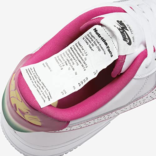 Nike Women's Air Force 1 Low '07 Size 6.5 US- DV3809 100 Dragonfruit White/White-pink Prime