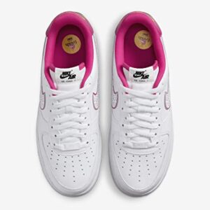 Nike Women's Air Force 1 Low '07 Size 6.5 US- DV3809 100 Dragonfruit White/White-pink Prime