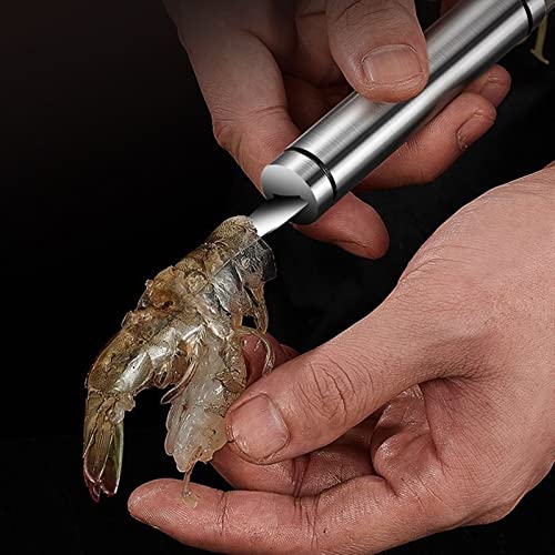 AGRICUE 2 Pcs Shrimp Deveiner Tool Multipurpose Shrimp Line Knife Prawn Peelers Kitchen Tool