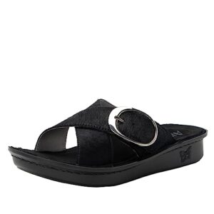 alegria women's vanya night vision slide sandal 8-8.5 m us