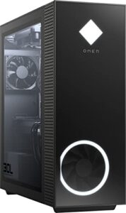 hp 2022 omen 30l gaming desktop amd ryzen 5 5600g 6-core cpu amd radeon rx 6600 xt (8gb gddr6) 32gb ddr4 2tb ssd + 2tb hdd tempered glass side panel windows 11 pro w/ratzk 32gb usb drive