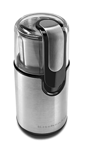 KitchenAid KCM4212SX Cold Brew Coffee Maker-Brushed Stainless Steel, 28 ounce & Blade Coffee Grinder - Onyx Black