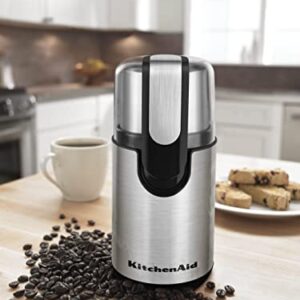 KitchenAid KCM4212SX Cold Brew Coffee Maker-Brushed Stainless Steel, 28 ounce & Blade Coffee Grinder - Onyx Black