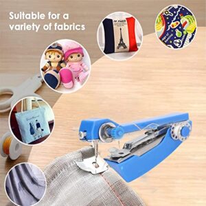 Handheld Sewing Machine, Portable Mini Handheld Stitching Machine, Household Feeding Sewer Machine for DIY Clothing, Silk, Hem, Curtain, Fabric