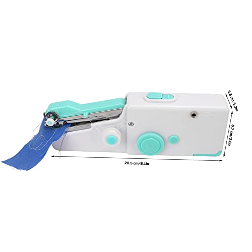 Handheld Sewing Machine, Portable Mini Sewing Machine Hand Held Small Mending Machine Household Tool for Fabrics Clothing Kids Cloth Home DIY Beginners Travel Quick Sewing