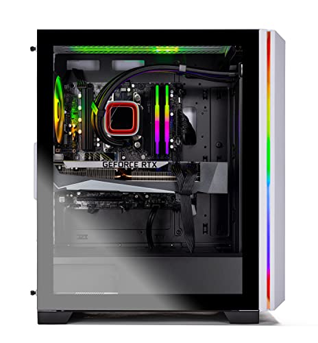 Skytech Gaming Skytech Chronos Gaming PC Desktop – AMD Ryzen 7 7700X 4.5 GHz, RTX 3070 Ti, 1TB NVME SSD, 32G DDR5 RGB, 750W Gold PSU, 360mm AIO, AC Wi-Fi, Windows 11 Home 64-bit