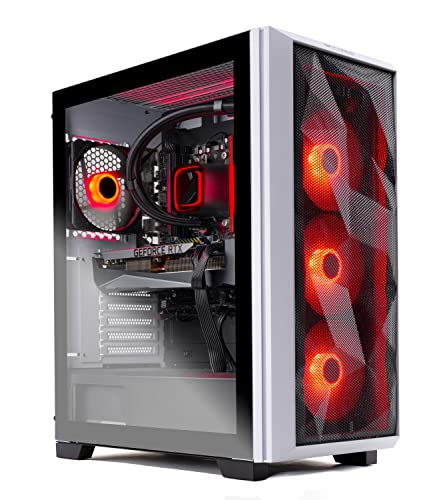 Skytech Gaming Skytech Chronos Gaming PC Desktop – AMD Ryzen 7 7700X 4.5 GHz, RTX 3070 Ti, 1TB NVME SSD, 32G DDR5 RGB, 750W Gold PSU, 360mm AIO, AC Wi-Fi, Windows 11 Home 64-bit