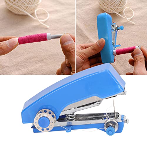 Mini Portable Sewing Machine, Multifunction Handheld Stitching Machine Portable Mini Sewing Tool Simple Operation Handheld Sewing Device Suitable for Beginners