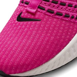 Nike React Phantom Run Flyknit 2 DQ7649-600 Pink-Black Women's Running Sneakers 8.5 US, Pink Prime/Phantom/Habanero Red/Black