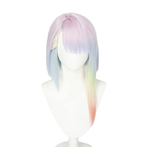 Aadesso Anime Cyberpunk: Edgerunners Lucy Cosplay Wig Heat Resistant Synthetic Hair Wigs