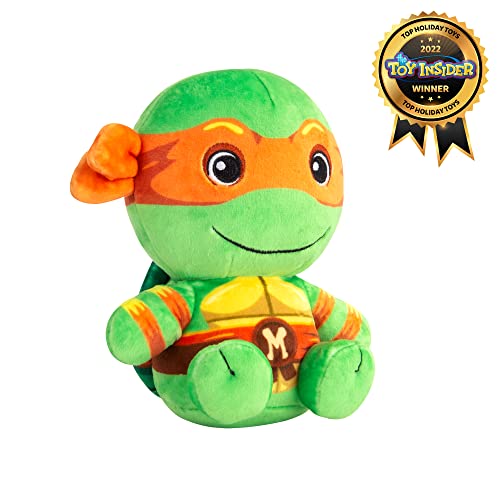 Club Mocchi Mocchi- Teenage Mutant Ninja Turtles Plush — TMNT Michelangelo — Collectible Squishy Turtle Plushies — 6 Inch