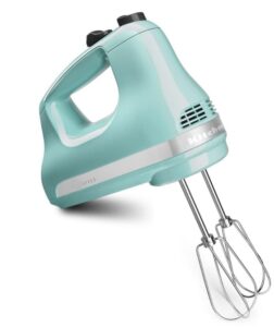 kitchenaid 3 speed ultra power hand mixer blend mash puree aqua sky blue