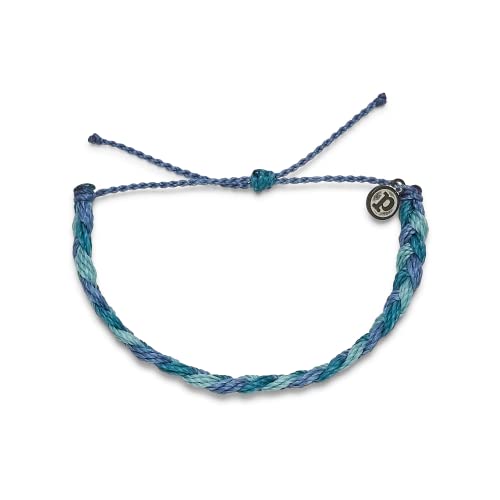 Pura Vida Bracelet Deep Sea Braided Bracelet - Adjustable Bracelet with Waterproof Band, String Bracelet for Women - Stackable Bracelets for Teen Girls, Handmade Bracelets for Teens - One Size