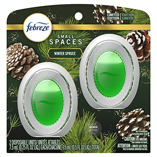 Febreze Small Spaces Air Freshener Limited Edition Scents (Winter Spruce, 2 Pack)