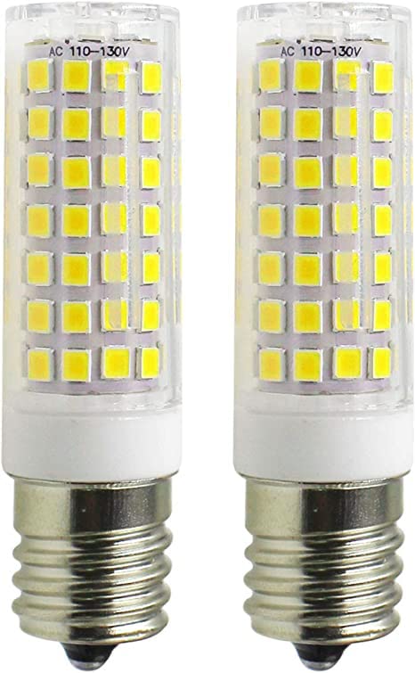 SSXBF E17 Dimmable LED 7W Microwave Oven Bulb - Intermediate Base LED Appliance Light,AC110V120V,Daylight White 6000K,8206232A Ceramic， 75W Halogen Bulb Equivalent(2pack)