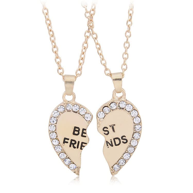 Best Friend Birthday Christmas Gifts for Girls Broken Heart Necklace for BFF Bestie Matching Necklaces for Best Friends Long Distance BFF Gifts for Teen Girls