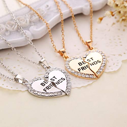 Best Friend Birthday Christmas Gifts for Girls Broken Heart Necklace for BFF Bestie Matching Necklaces for Best Friends Long Distance BFF Gifts for Teen Girls