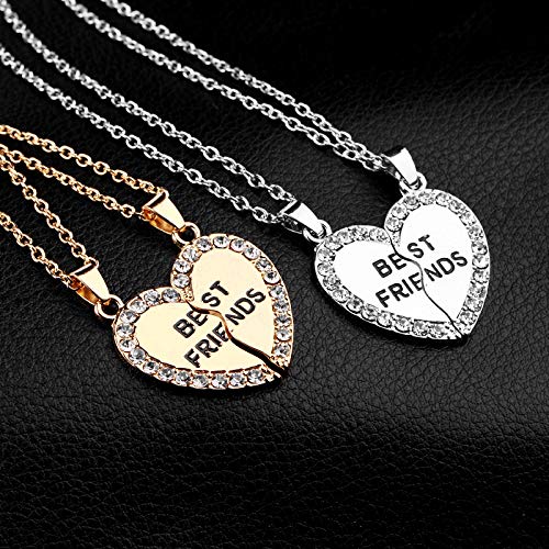 Best Friend Birthday Christmas Gifts for Girls Broken Heart Necklace for BFF Bestie Matching Necklaces for Best Friends Long Distance BFF Gifts for Teen Girls