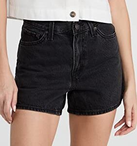 Levi's Women's 80s Mom Shorts, Not to Interrupt, Black, 25