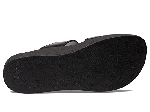 Alegria Women's Mena Black Platform Wedge Sandal 9 M US