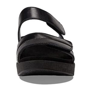 Alegria Women's Mena Black Platform Wedge Sandal 9 M US